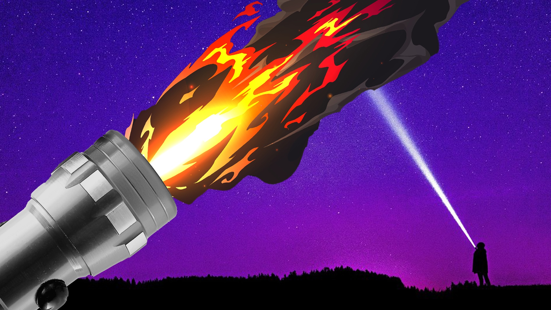 Brennt sich durch alles: Ist das noch eine Taschenlampe, oder schon ...