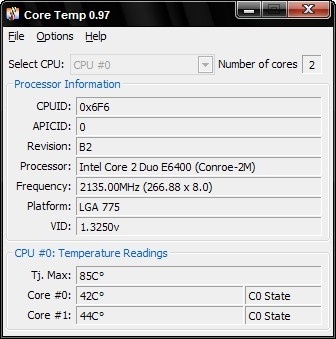 Core Temp - Prozessor-Tool nun auch für Windows Vista