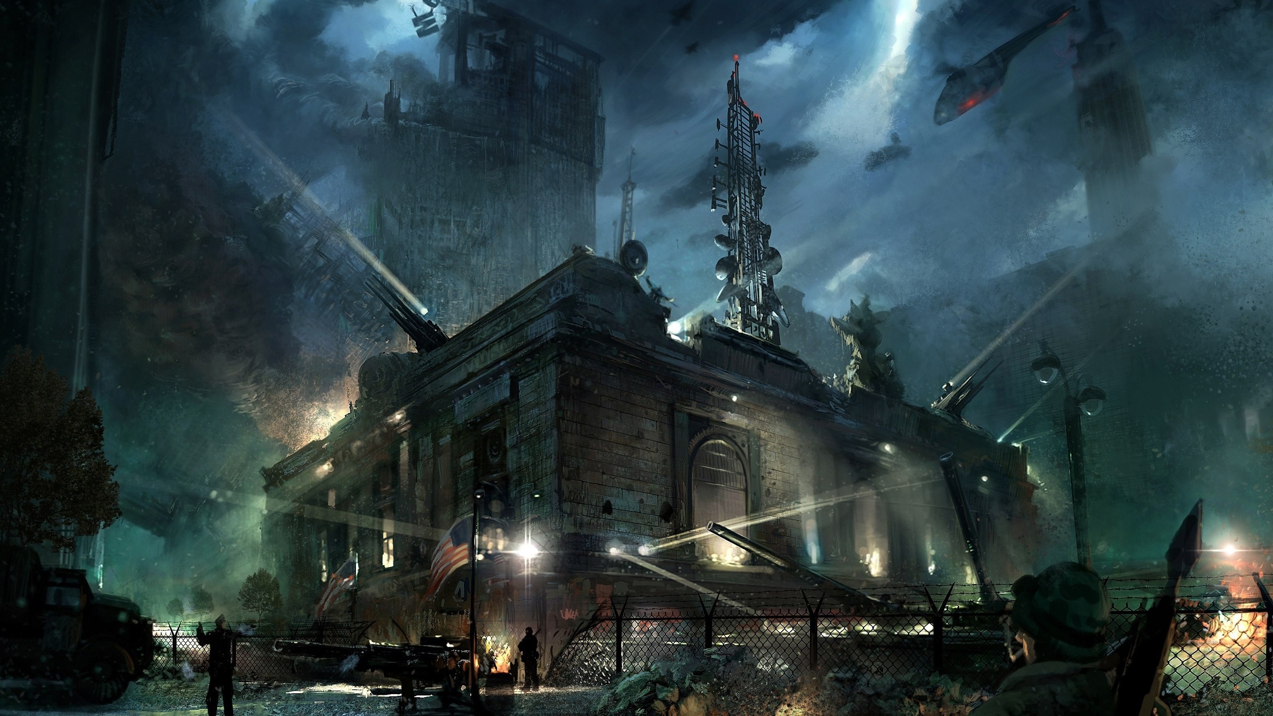 Crysis 2 - Wallpaper: New York City-Ruinen und Nanosuit 2.0