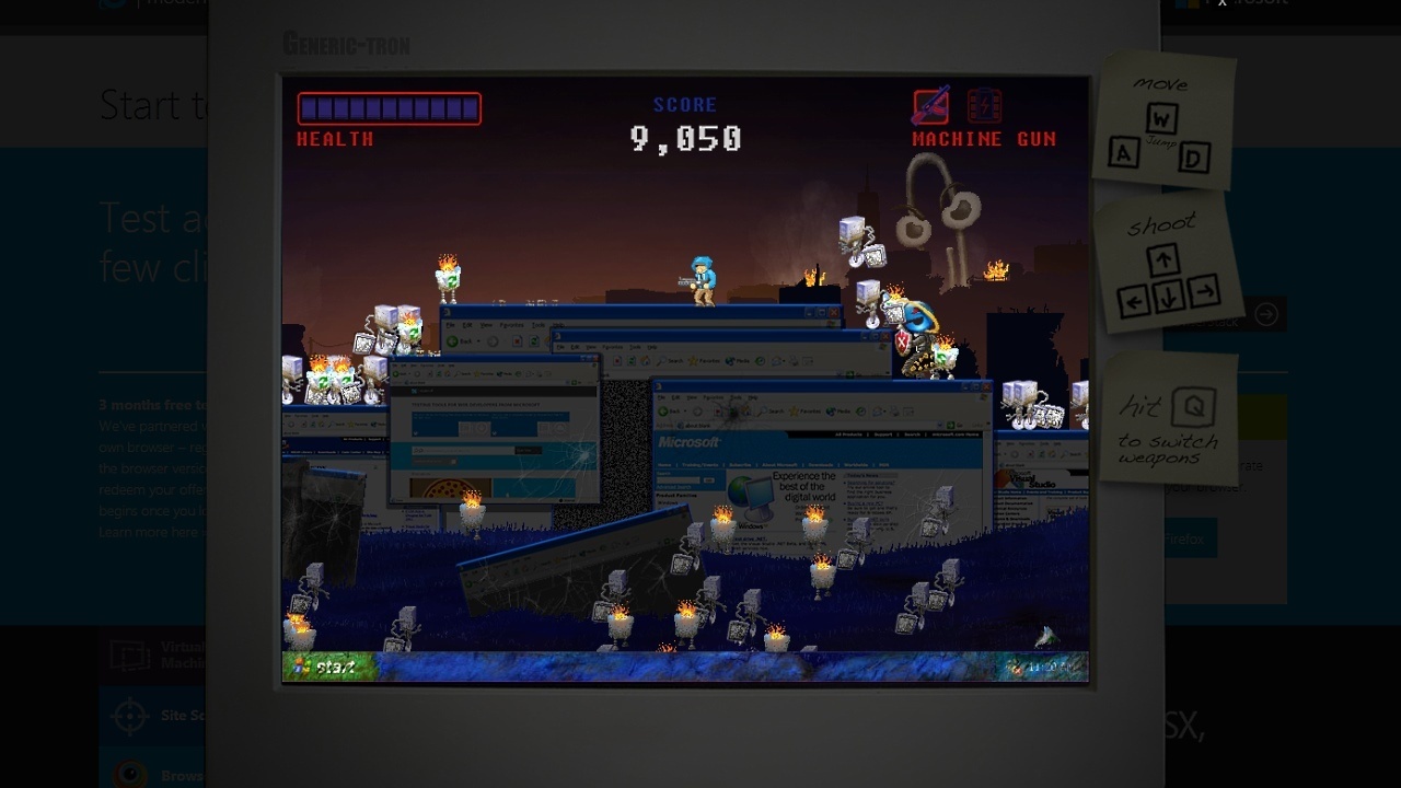 Escape from Windows XP - Microsoft macht Windows XP per Shooter den Garaus