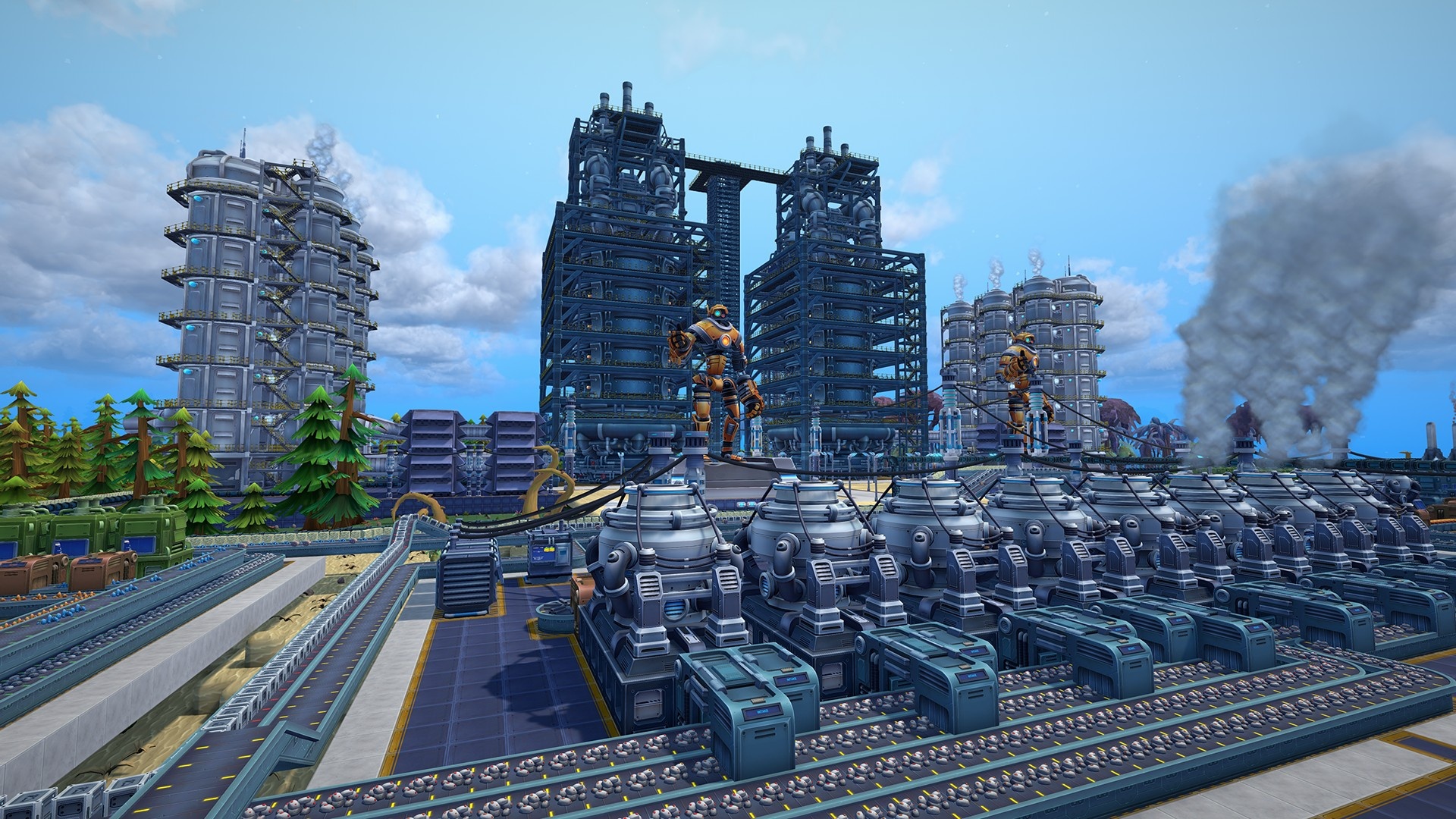 Foundry - Screenshots zum Aufbauspiel mit Satisfactory-Anleihen