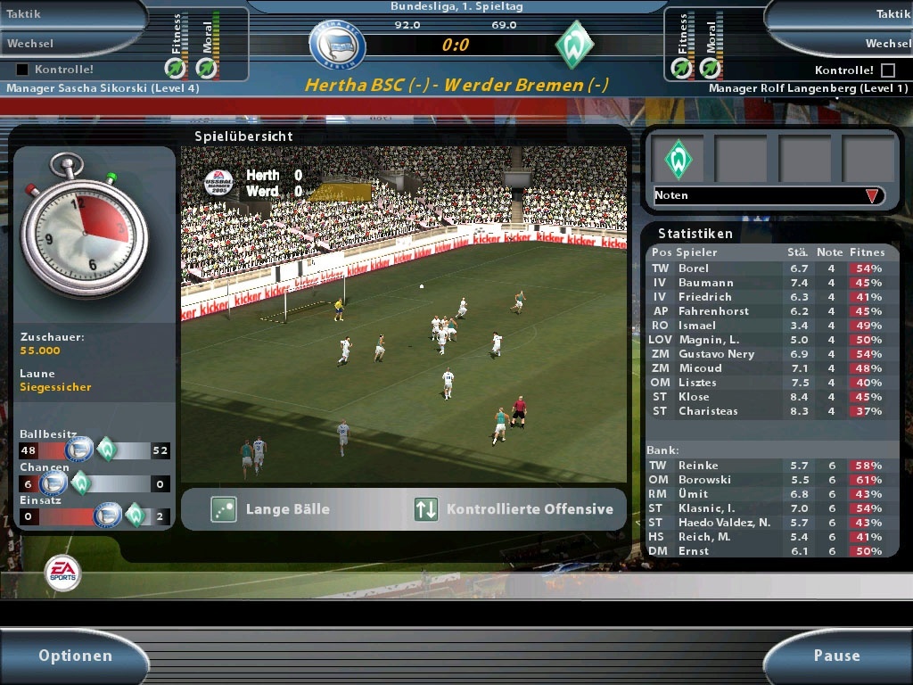 Fussball Manager 2005 - Frisches Bildmaterial