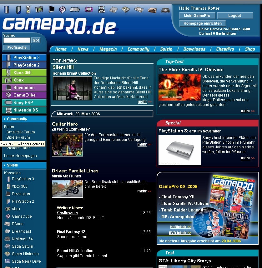 GamePro.de - Umfangreiche neue Website