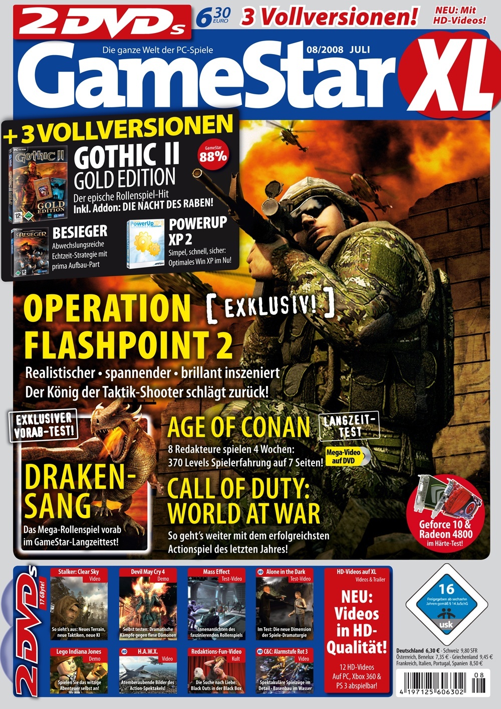 Videoarchiv - GameStar 08/2008 steht zum Download bereit