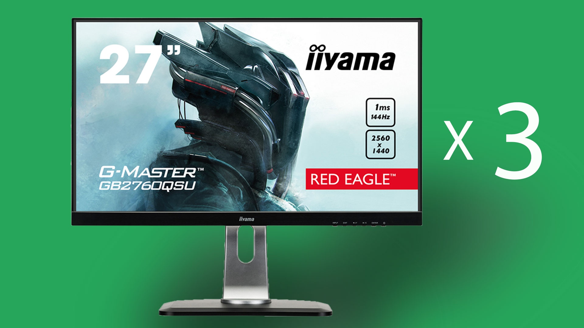 Gaming-Monitore im Wert von 1.200 € für Plus-User - 3x iiyama WQHD 27 ...