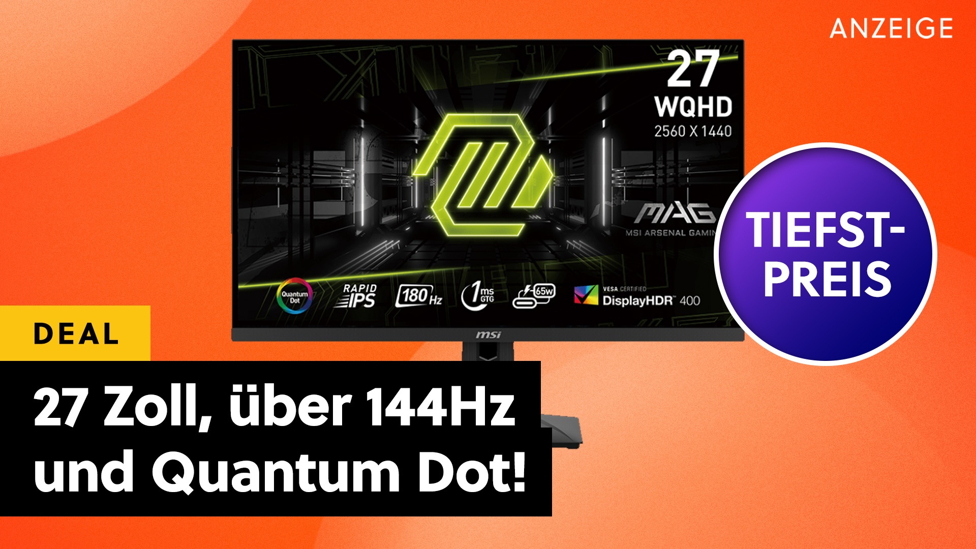 27 Zoll, über 144Hz und Quantum Dot-Panel: Der Wunschlos-Glücklich ...