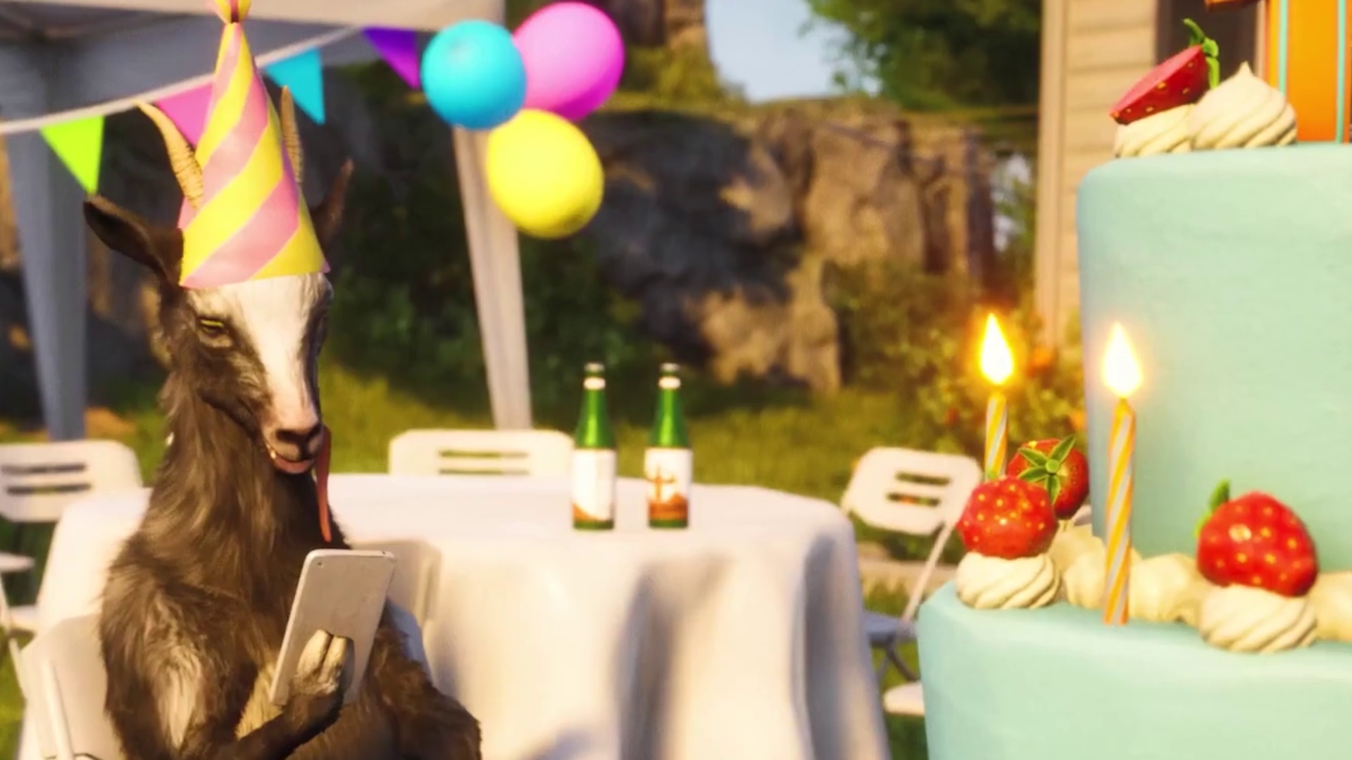 Goat Simulator wird zehn Jahre alt und feiert im Trailer eine sehr ...