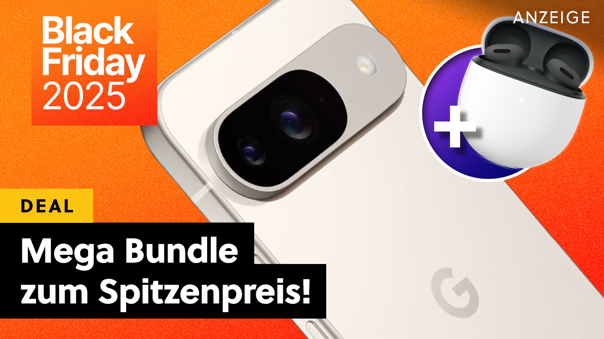 Google Pixel 9 mit Pixel Buds 2a bei Amazon in den frühen Black Friday ...