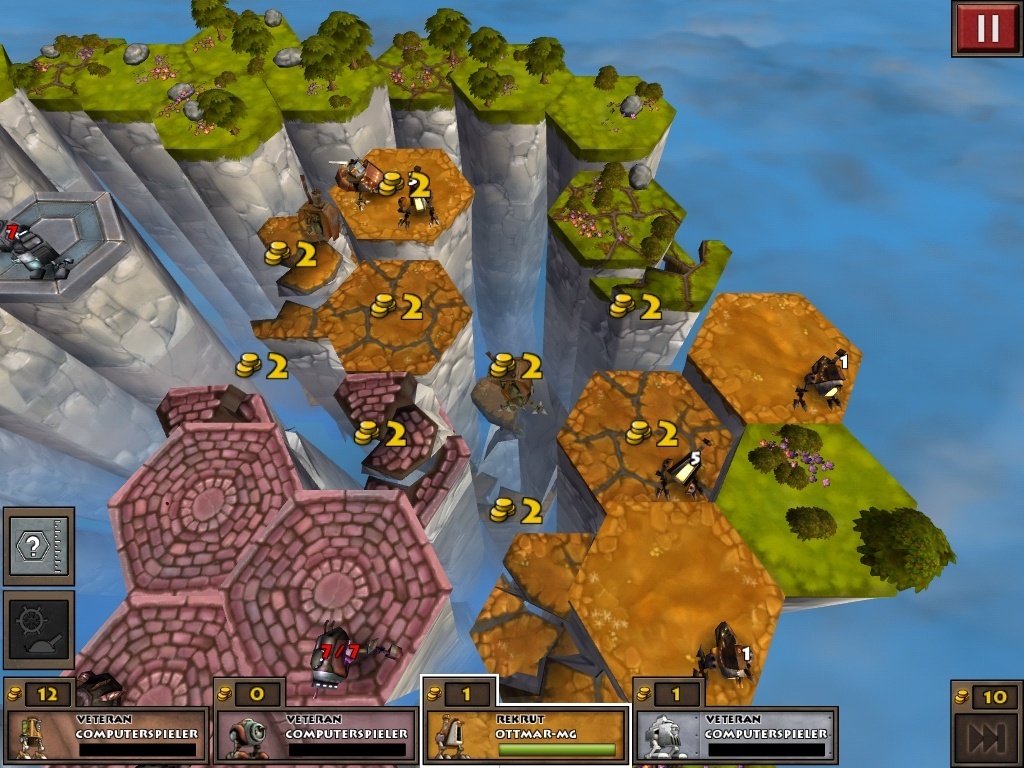 Greed Corp - iPad-Screenshots