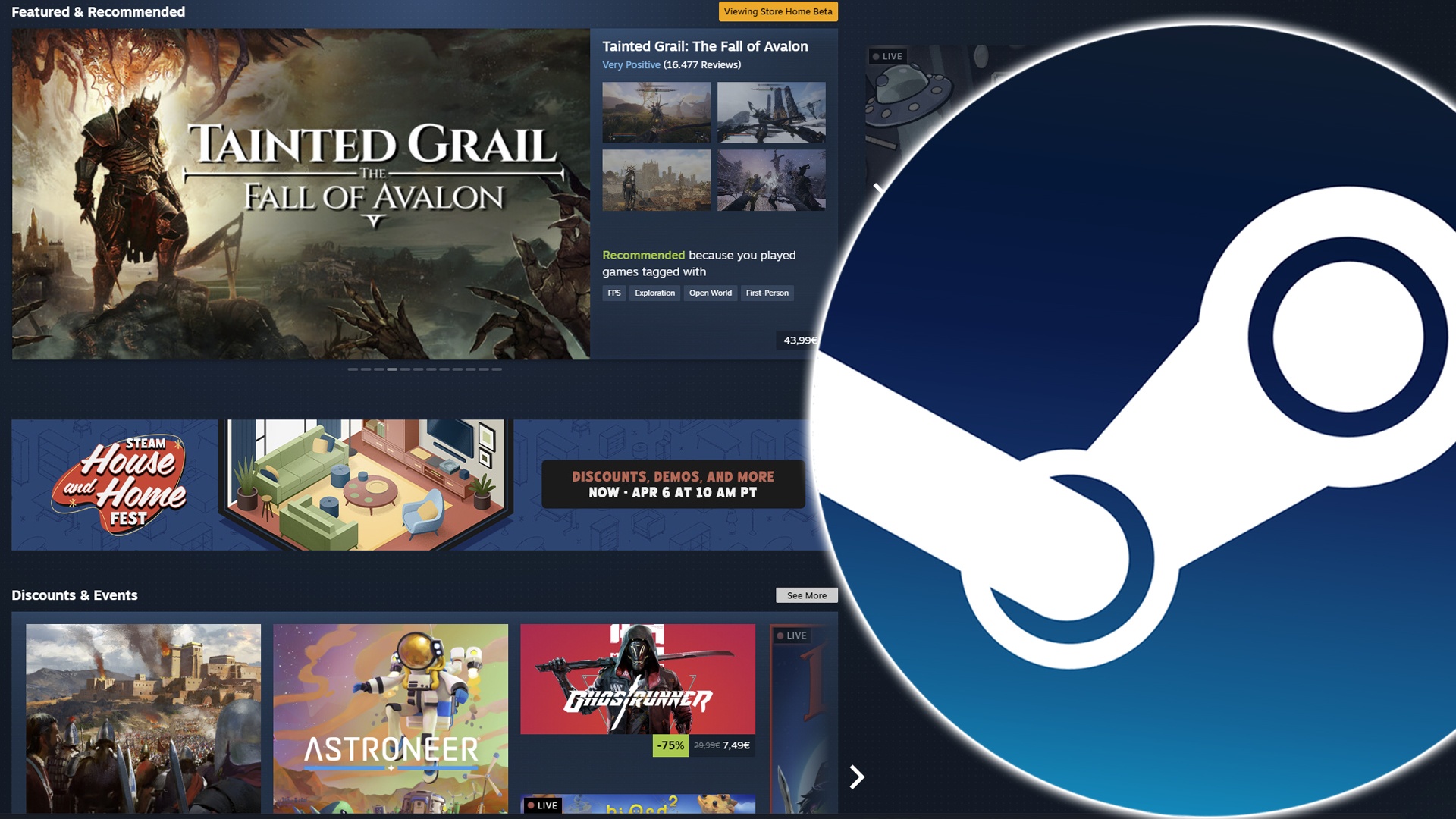 Die Startseite von Steam wird anders: Das ändert sich im Shop