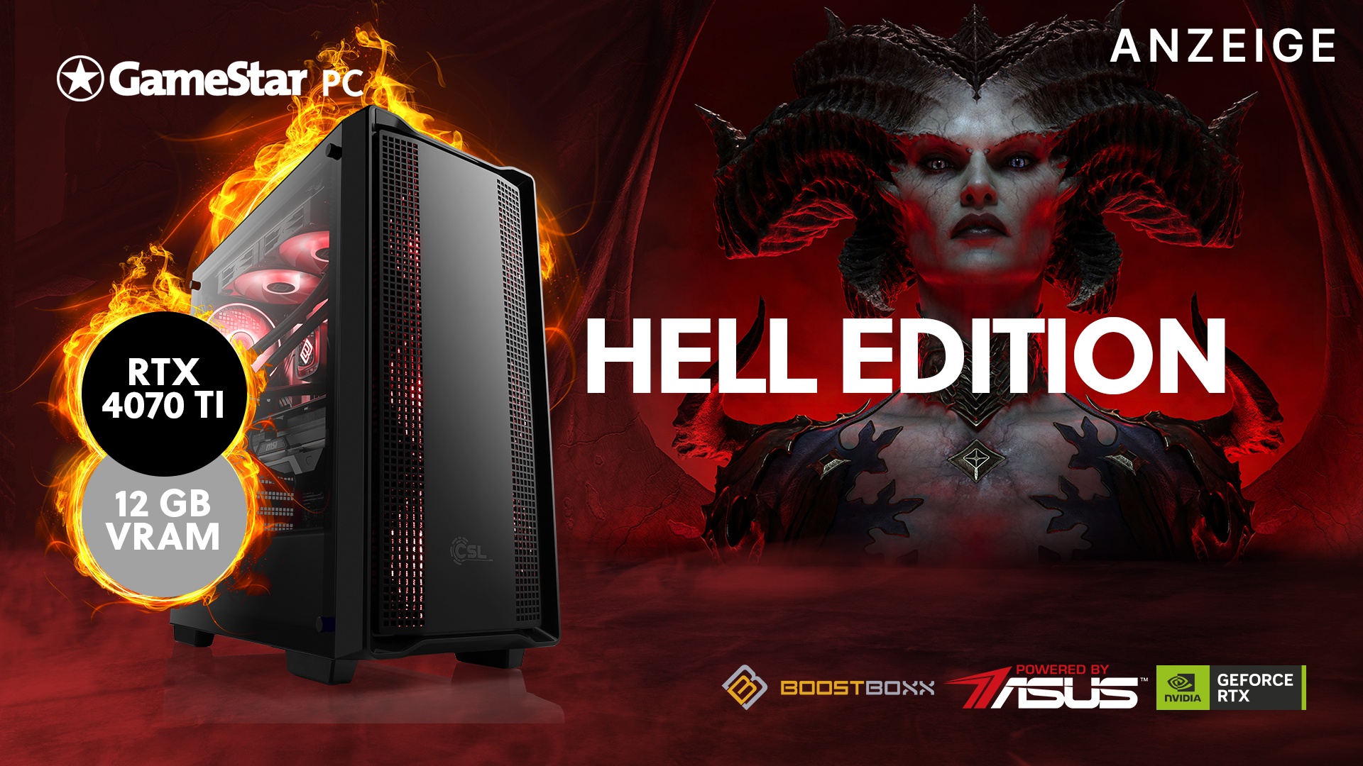 Höllen-PC-Deal: GeForce RTX 4070 Ti, Core i7 und gratis Diablo 4