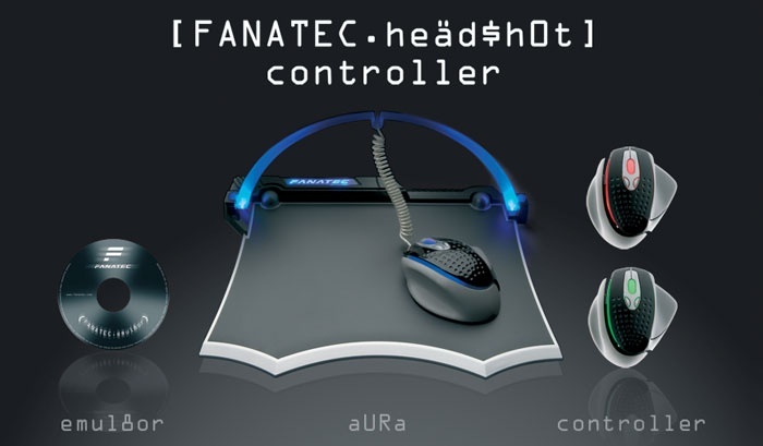 FANATEC.heäd$h0t - Gaming-Maus mit Joystick-Emulation