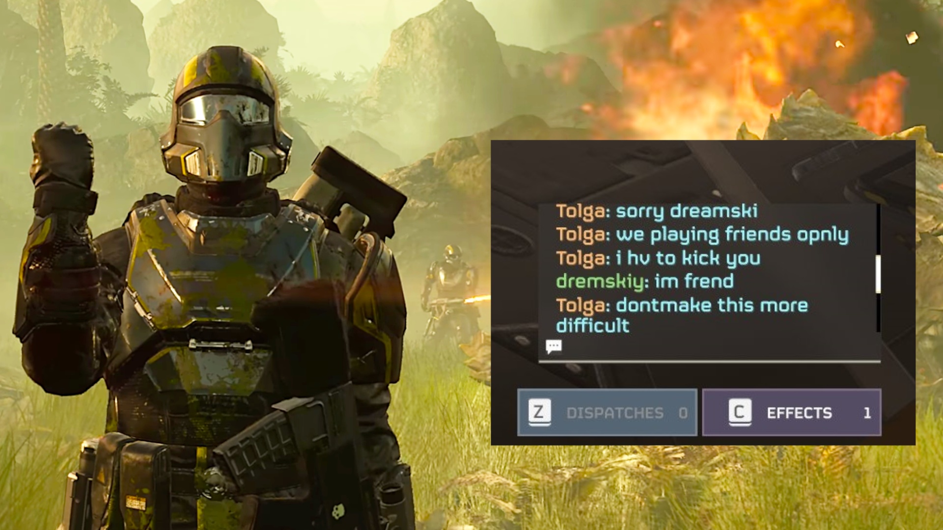 »I am friend« - Spieler wird in Helldivers 2 gekickt, erntet aber dafür ...