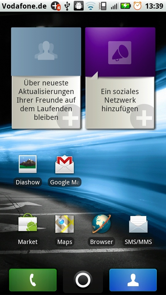 Motorola MotoBlur - Screenshots