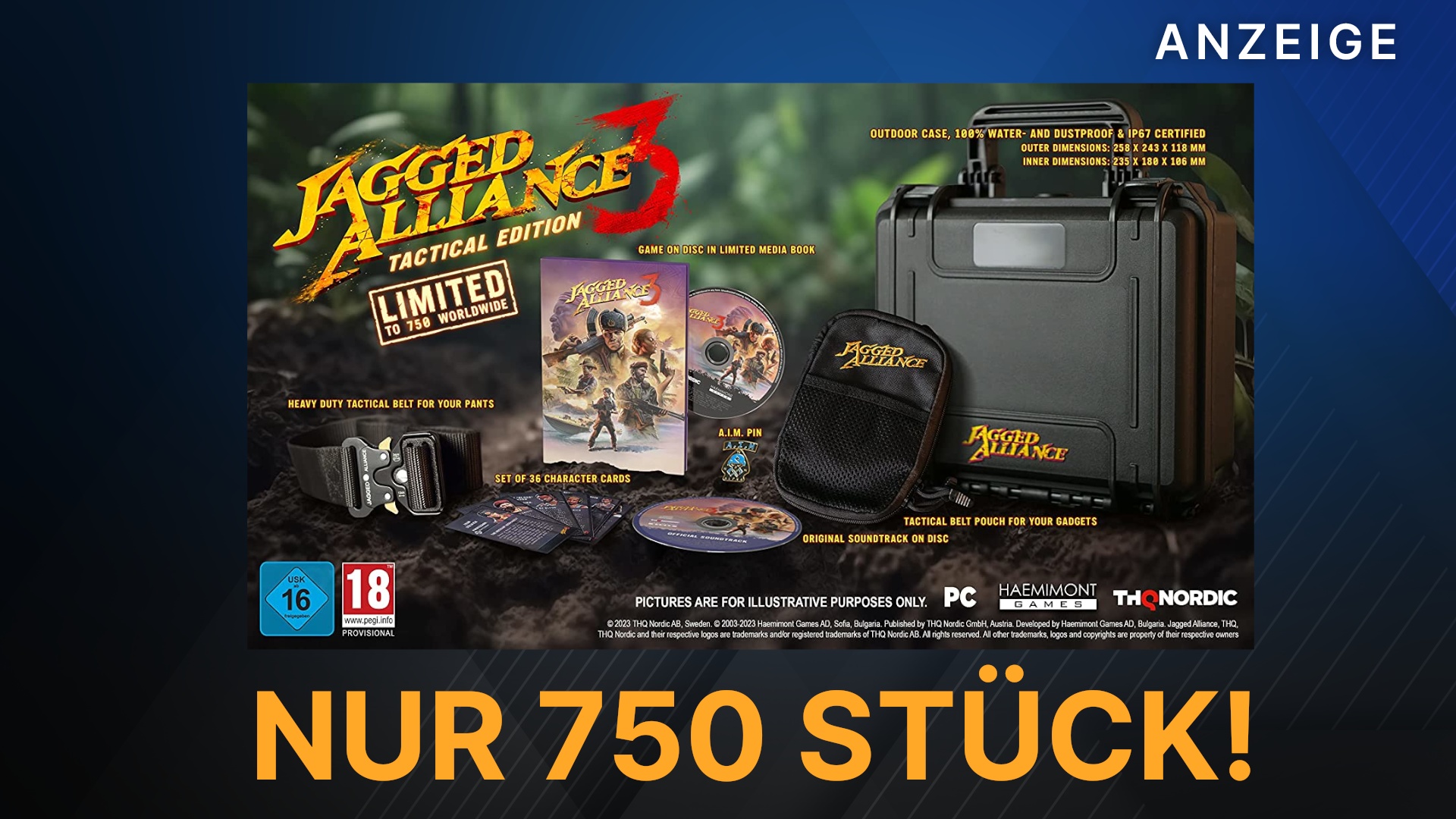 Jagged Alliance 3: Die Tactical Edition gibt es weltweit nur 750 Mal ...