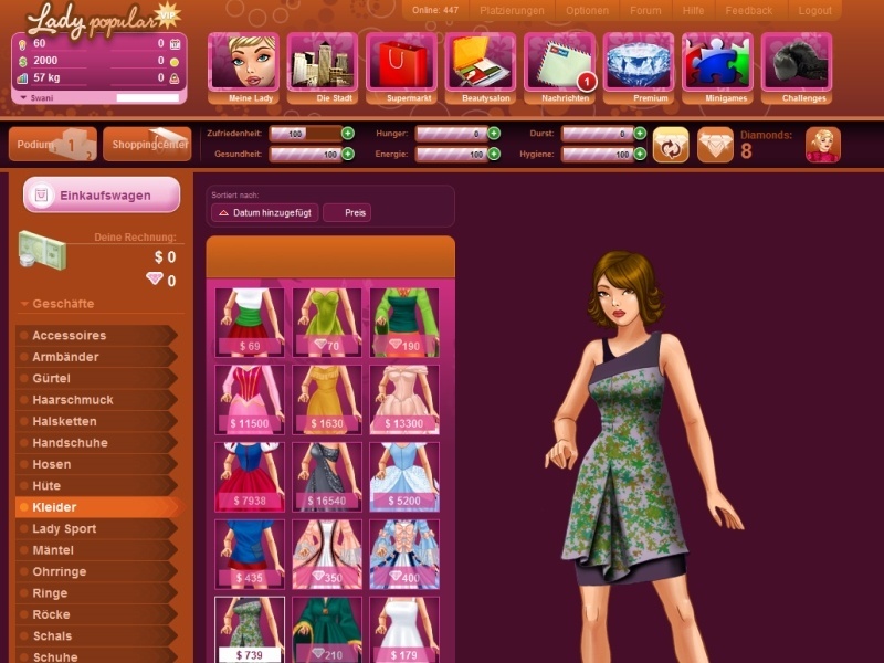 Lady Popular - Screenshots