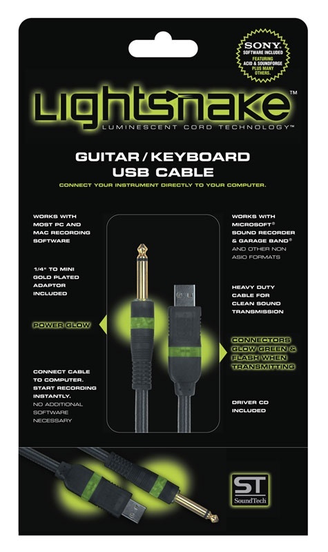 Lightsnake - USB-Kabel inklusive Soundkarte