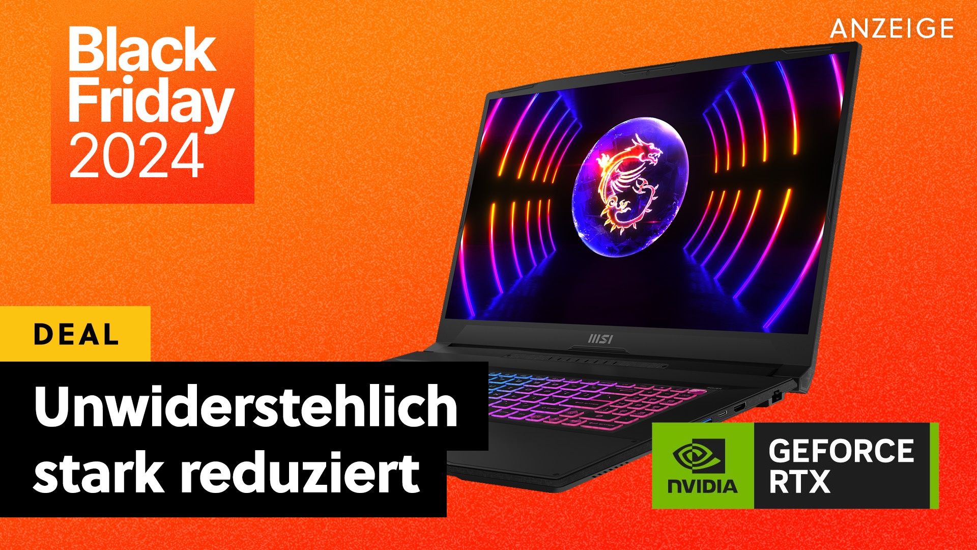 Günstiger kann man nicht flüssig zocken: Gaming-Laptop mit RTX 4070 und 17 Zoll am Black Friday ...