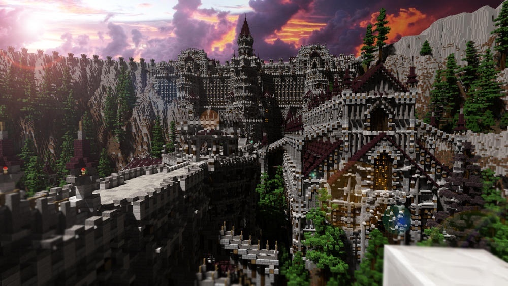 Minecraft - Beeindruckender Nachbau von Anor Londo aus Dark Souls