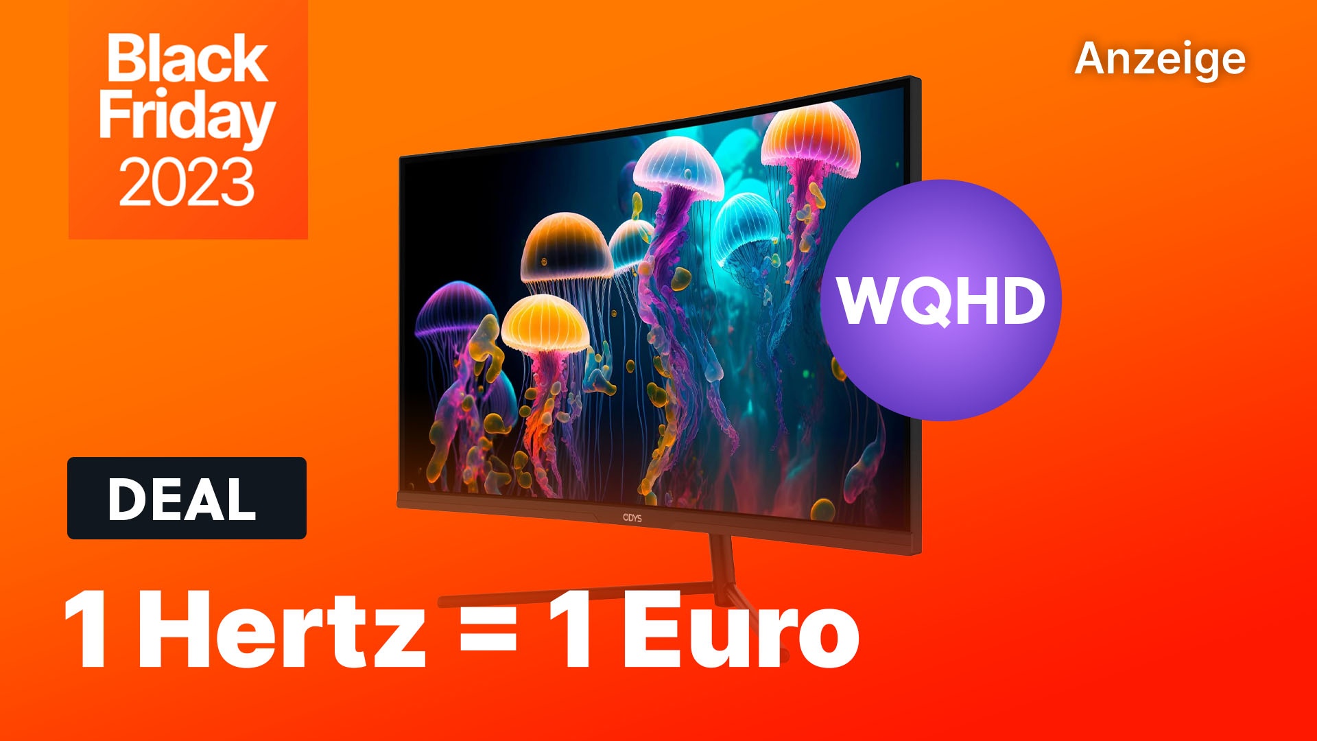 27 Zoll WQHD Gaming-Monitor mit 165Hz für 165€: Der Black Friday drückt ...