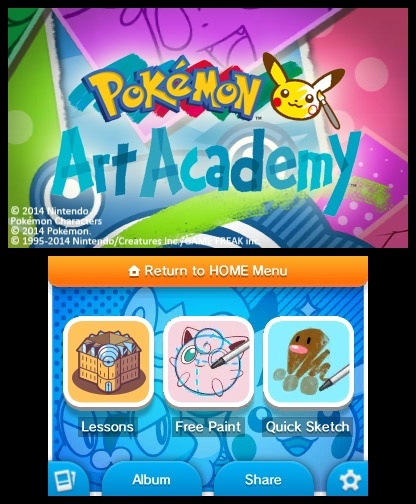 Pokémon Art Academy - Screenshots