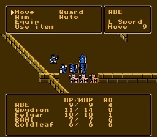 Pool of Radiance NES