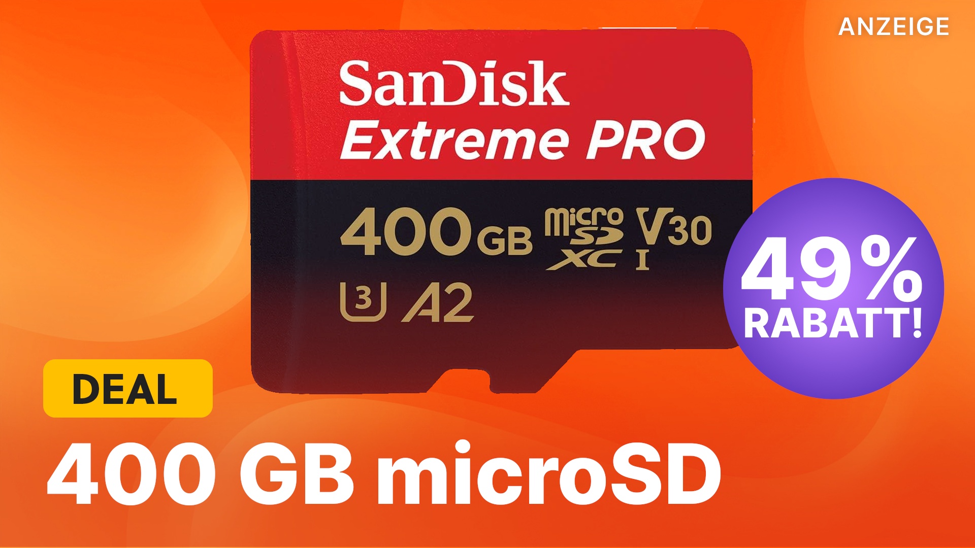 400 GB microSD? Bekommt ihr für kurze Zeit fast zum halben Preis!