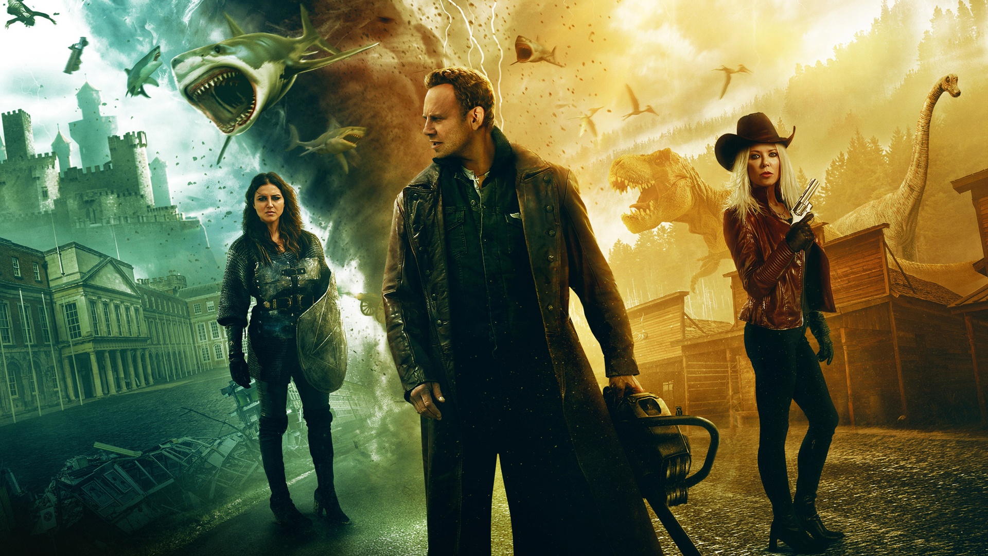 Sharknado 6 - Hai vs. T-Rex im aberwitzigen Trailer zum großen Finale ...
