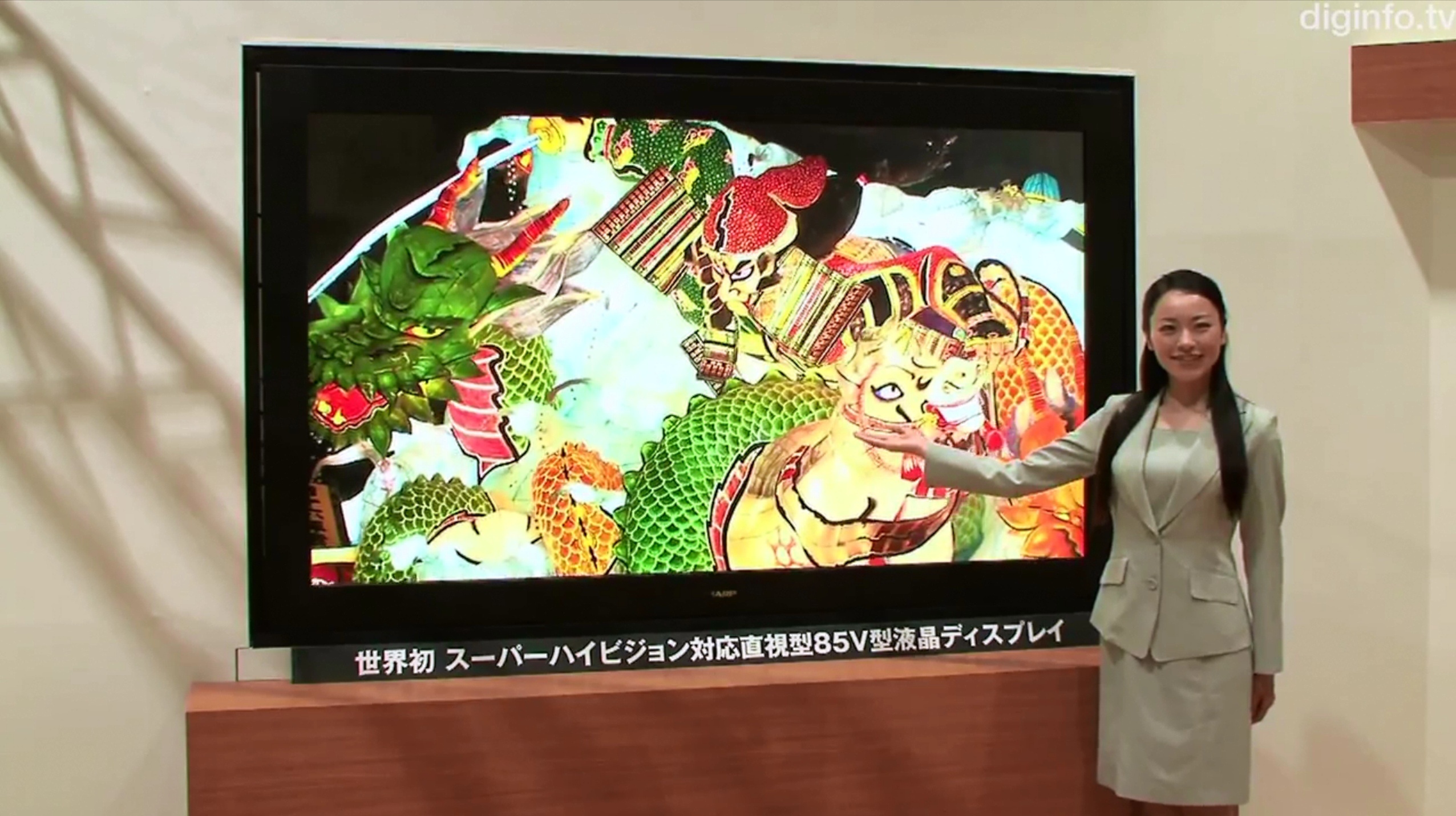 Super Hi-Vision - LCD-Fernseher mit 7.680 x 4.320 Pixeln