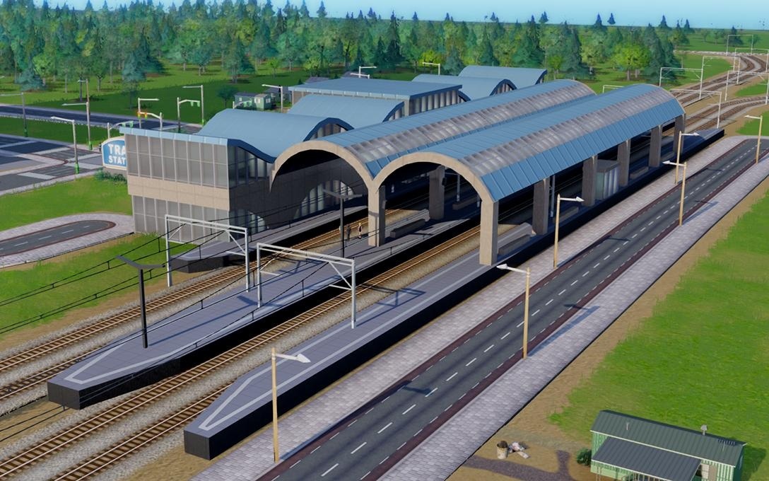 SimCity - Screenshots von der ersten Mod »Central Train Station«