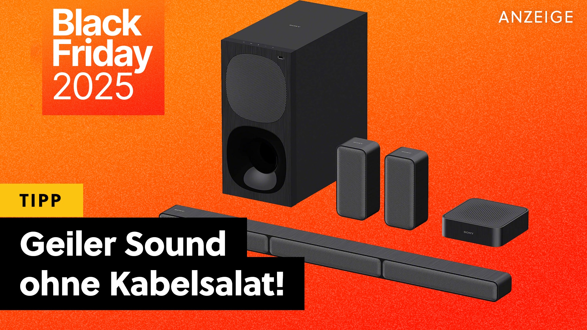 Kabelloses 5.1 Soundsystem von Sony zum Rausschmisspreis: Krasse ...