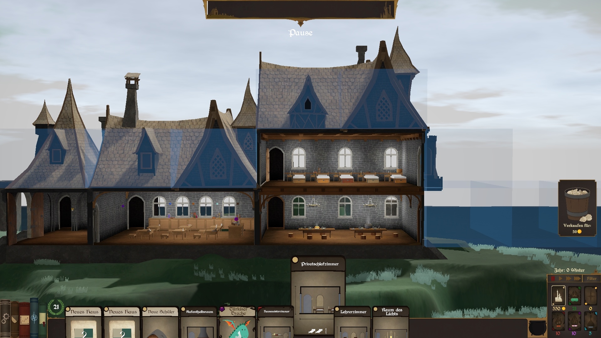 Spellcaster University - Screenshots zum Zauberschulen-Aufbauspiel