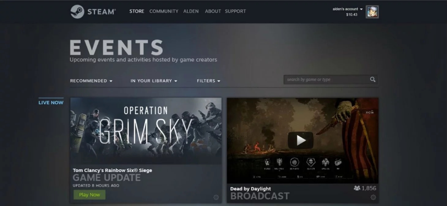 Steam - neues Interface