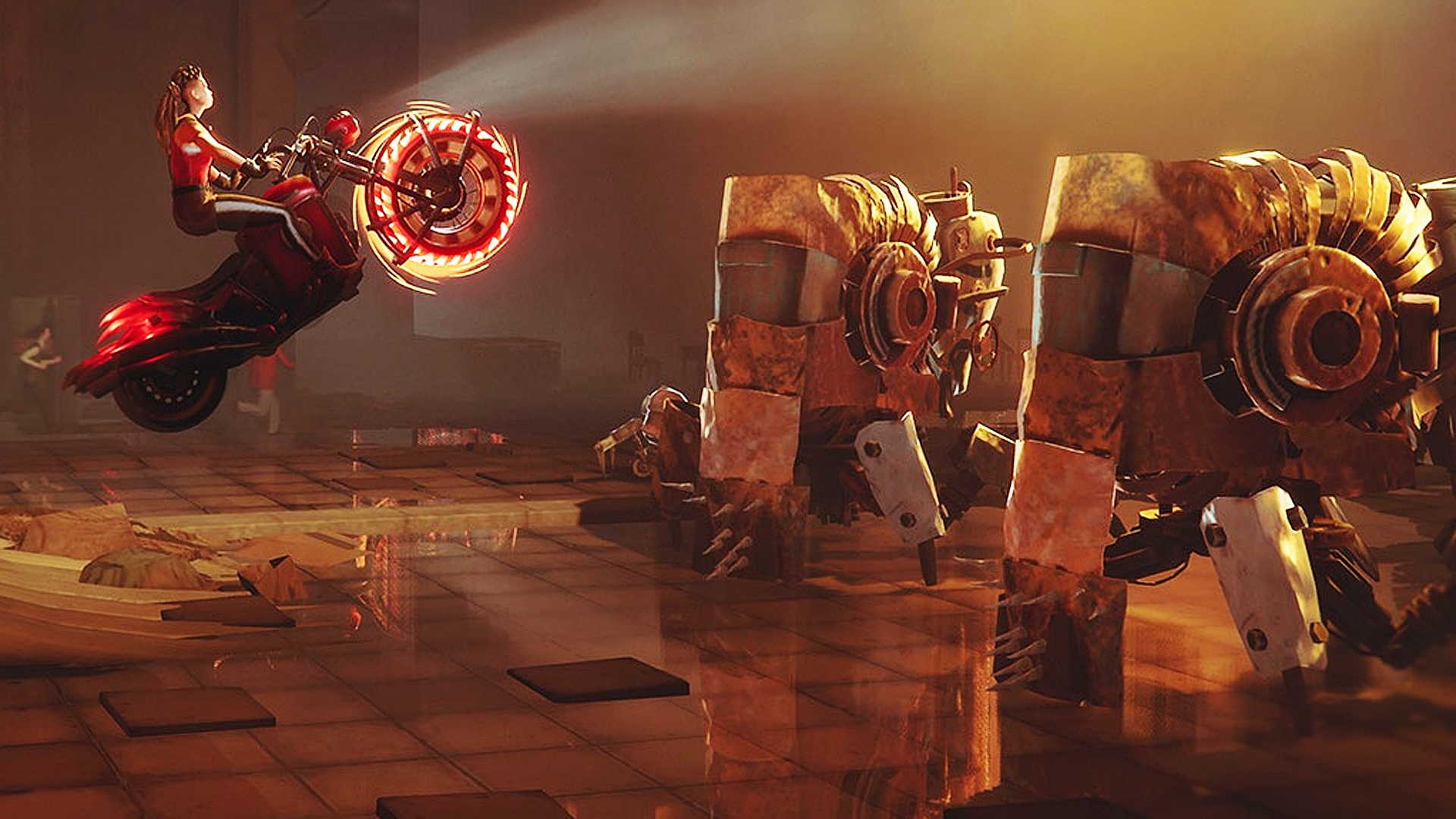 Steel Rats - Gameplay-Trailer: 2 Reifen gegen die Endzeit-Roboter