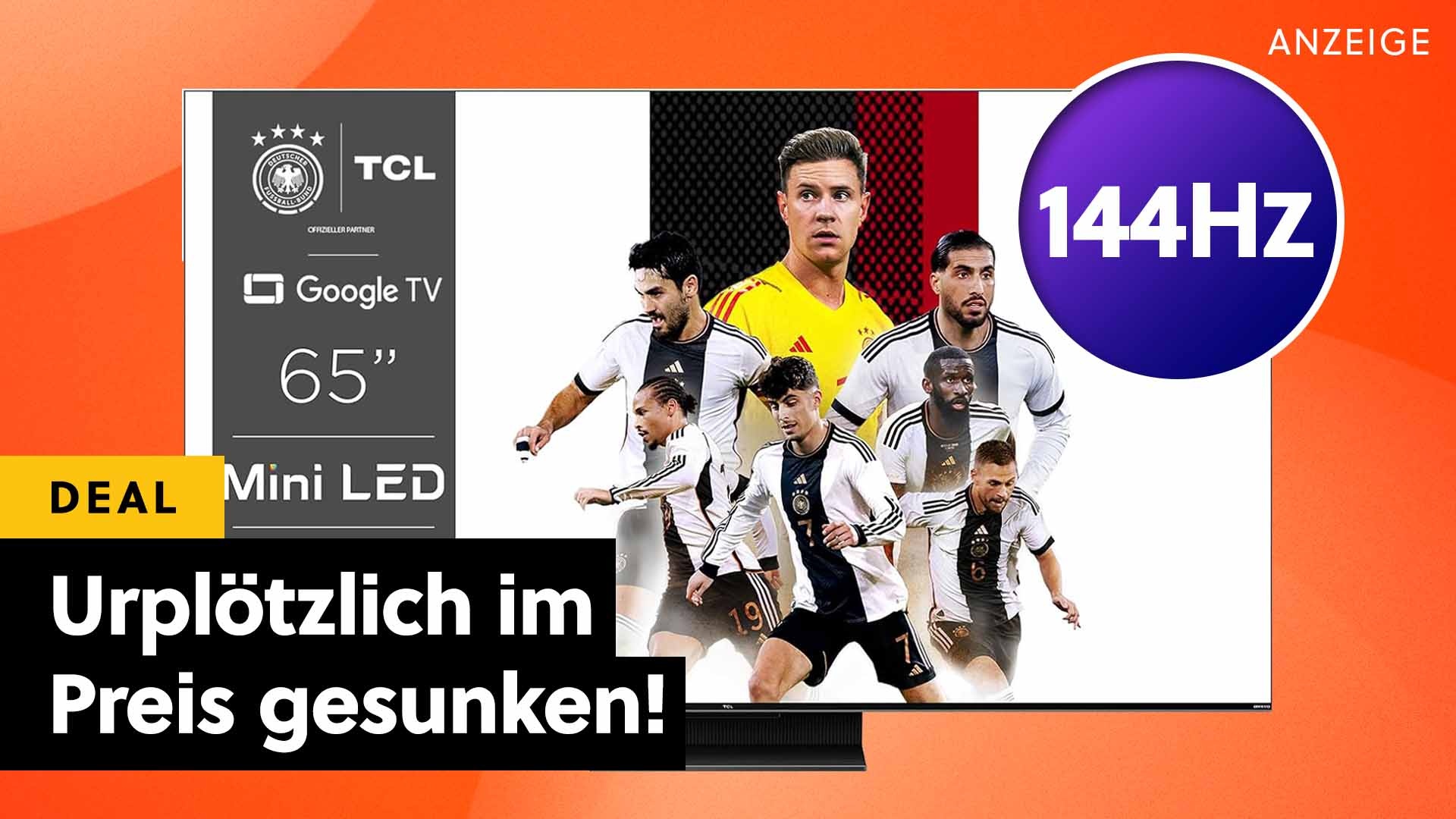 65 Zoll QLED-4K-TV im krassen Preissturz bei Amazon: Smart-TV mit 144Hz ...