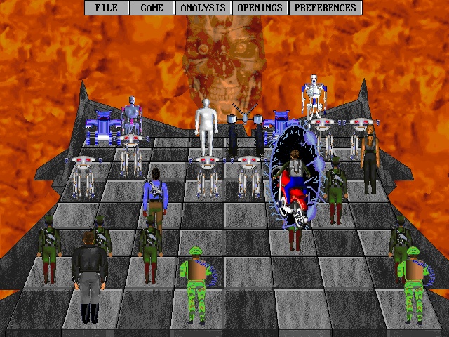 Terminator 2: Chess Wars - Screenshot zur Schachspiel-Gurke