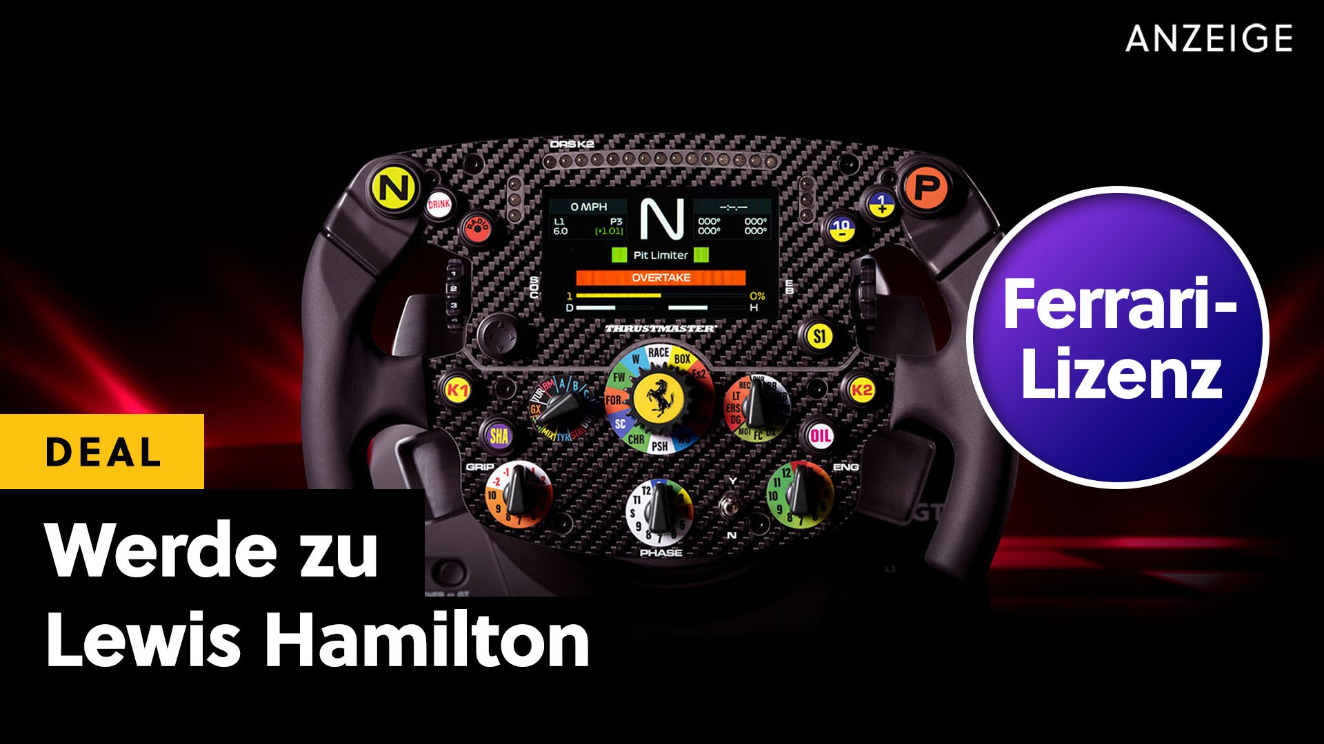 Lewis Hamilton wechselt zu Ferrari und ihr könnt sein Lenkrad jetzt ...