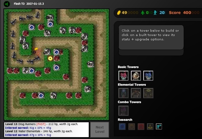 Tower Defense - Beliebte Mod als Flash-Spiel
