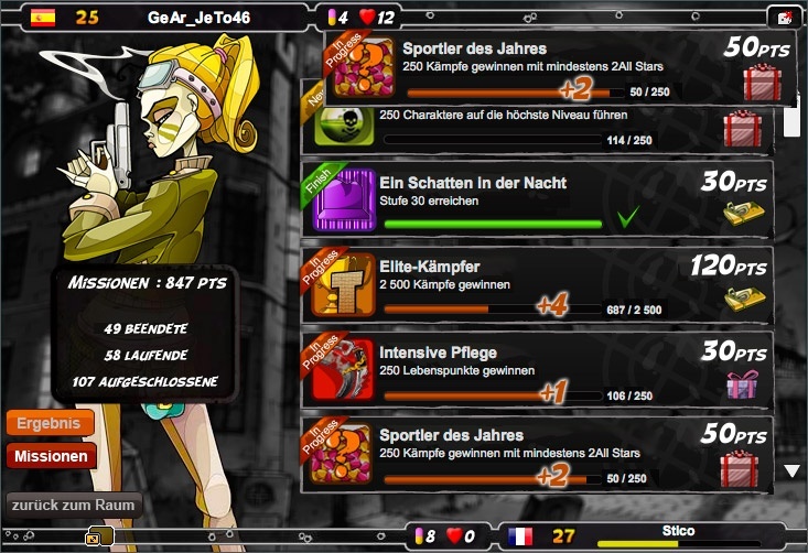 Urban Rivals - Screenshots