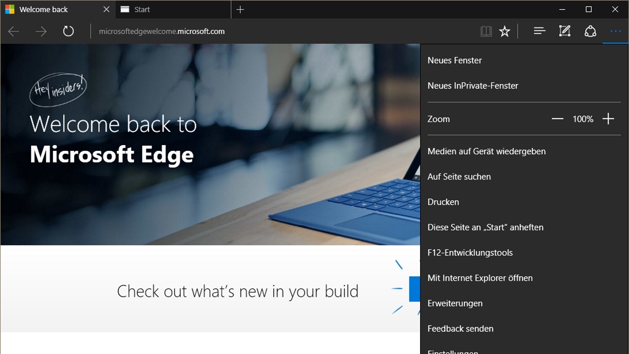Windows 10 - Insider-Build 14316 mit vielen neuen Features
