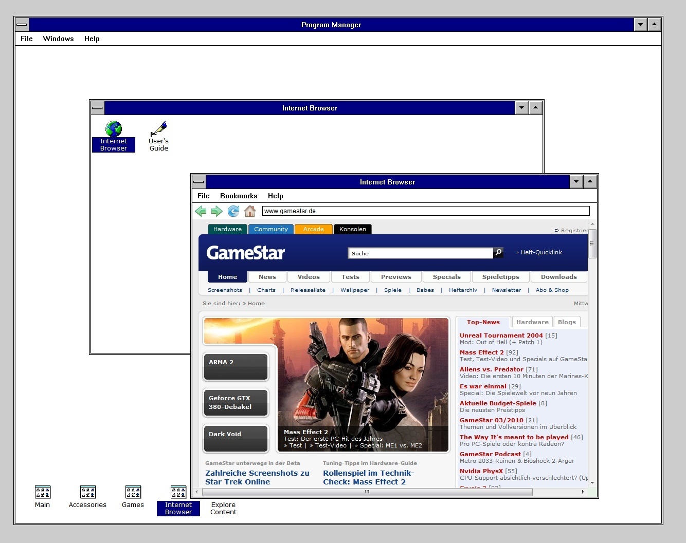 Windows-Nostalgie - Windows 3.1 im Browser