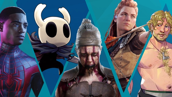 Videospielfiguren Zusammen