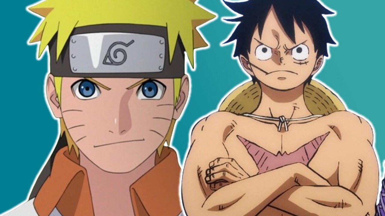 Naruto With One Piece Logo Anime, Dragon Ball Z, Naruto, One Piece,