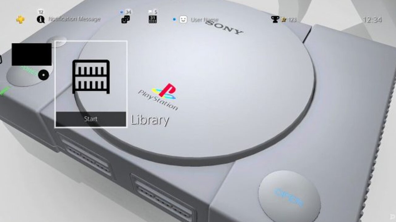 Playstation 1 theme ps4 store