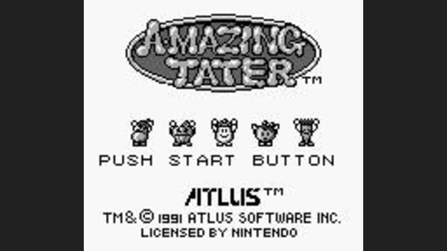 Amazing Tater Game Boy