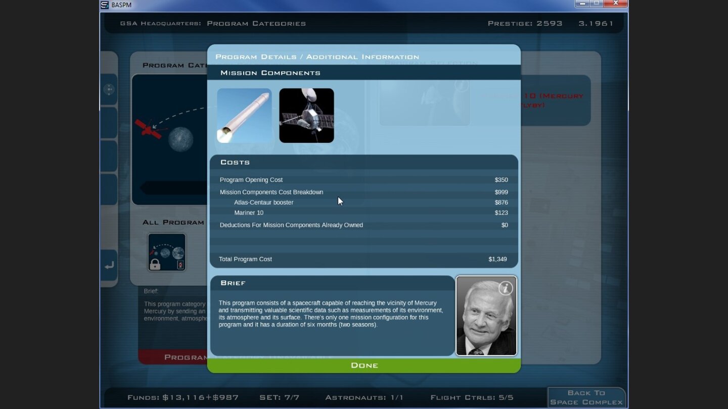 Buzz Aldrin's Space Program Manager - Screenshots aus der Alphaversion