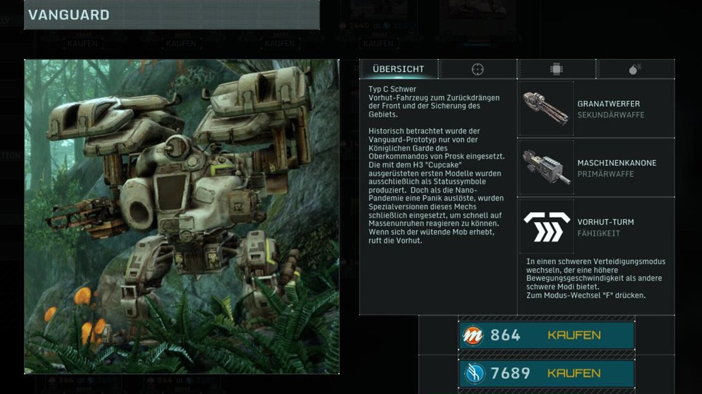 Hawken - Mechs im Überblick