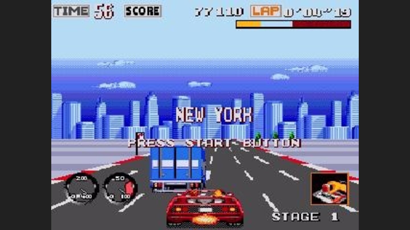 Turbo Outrun Sega Mega Drive