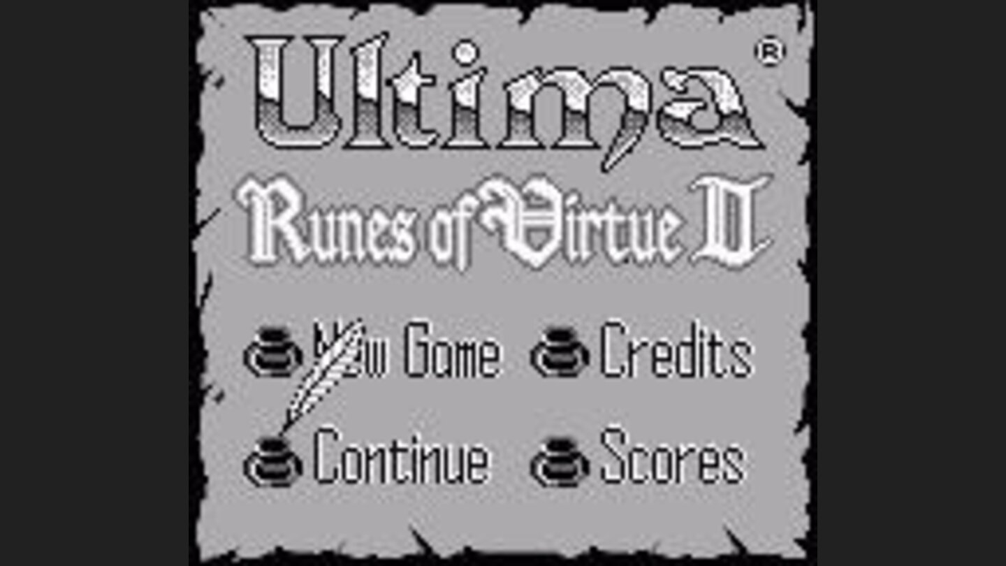 Ultima: Runes of Virtue II Game Boy