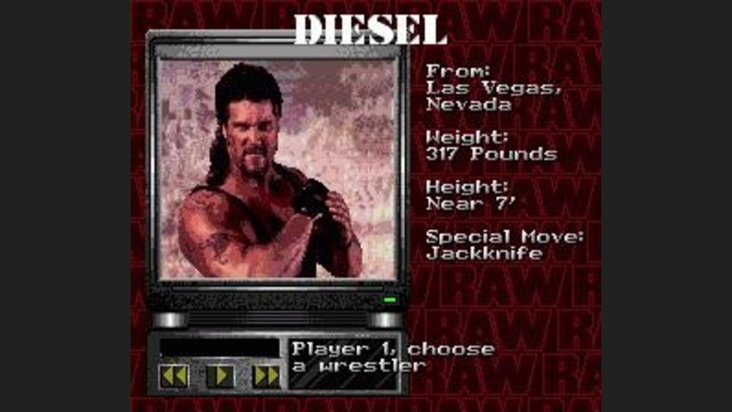 WWF Raw Sega Mega Drive